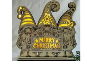 Laser Cut File Christmas Gnome · Creative Fabrica