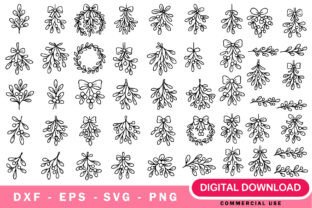 Christmas Mistletoe SVG Bundle Graphic by SVGDesignRocket · Creative ...