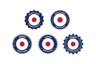 Japan Product Labels Set Graphic by ARTONIUMW · Creative Fabrica