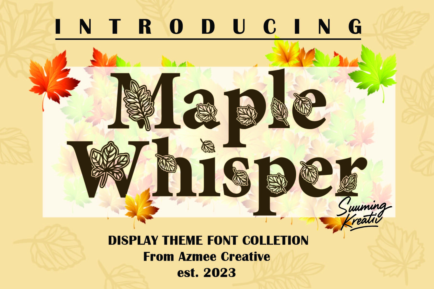 Maple Whisper Font by Suming Kreatif · Creative Fabrica