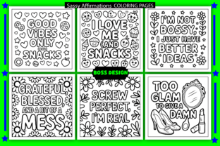 🖤 Sassy Affirmations Coloring Pages Grafica di BOSS DESIGN · Creative ...