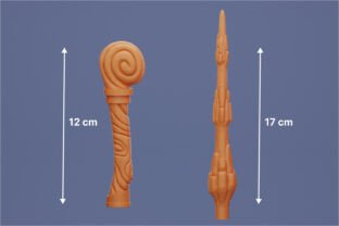 Magic Wand 3D Printable STL Model · Creative Fabrica