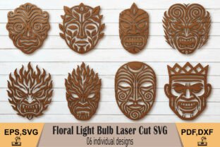 Tribal Mask Laser Cut SVG · Creative Fabrica
