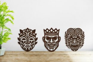 Tribal Mask Laser Cut SVG · Creative Fabrica