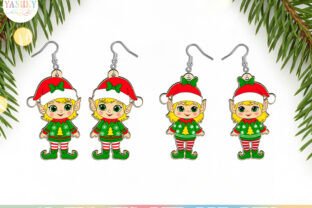 Christmas Earring SVG Bundle · Creative Fabrica