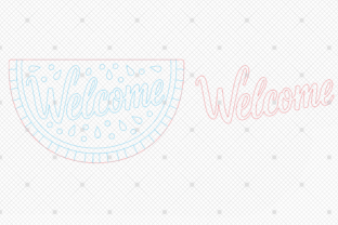 Watermelon Welcome Summer Door Sign SVG · Creative Fabrica
