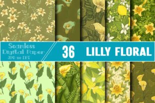 Lilly Floral Seamless Pattern Graphic by Bundle · Creative Fabrica