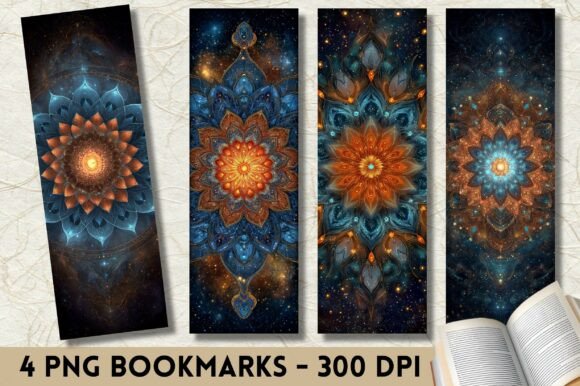 Cosmic Galaxy Spiritual Mandala Bookmark Graphic by Lazy Cow · Creative ...