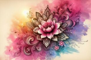 🌸 Heavenly Pink Flower Art Graphic by mail.skygroup · Creative Fabrica