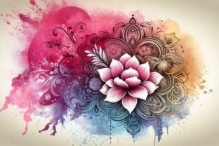 🌸 Heavenly Pink Flower Art Graphic by mail.skygroup · Creative Fabrica