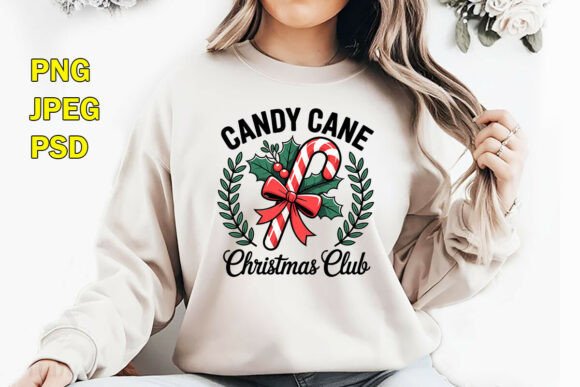 Candy Cane Christmas Sublimation Design Graphic by T-SHIRT DESIGN ...