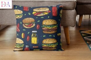 Burger & Hotdog Party Digital Paper Graphic by DIGITAL ART · Creative ...