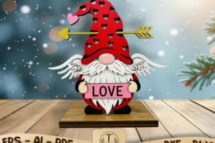 Valentine Gnome 3D Layered Laser Cut SVG · Creative Fabrica