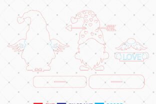 Valentine Gnome 3D Layered Laser Cut SVG · Creative Fabrica