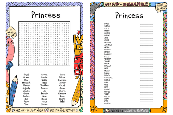 Inference Vocabulary Word Search Puzzle, Graphic by lapiiin art ...