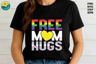 Free Mom Hugs SVG PNG, Rainbow Pride Graphic by Amesborg Ocean ...