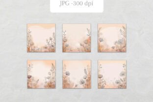 Minimalist Wildflowers Digital Paper Graphic by jallydesign · Creative ...