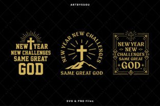 Christian New Year SVG & PNG Bundle Graphic by artbysugu · Creative Fabrica