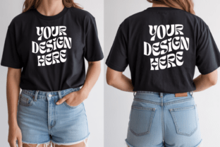 Bella Canvas 3001 Front and Back Mockup Graphic by Styled Stock Mock ...