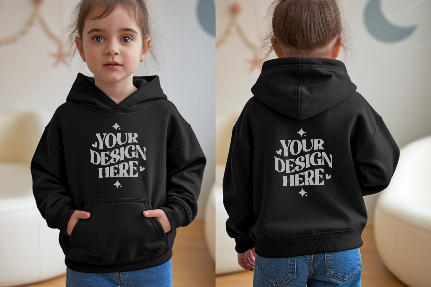 Gildan 18500B Front and Back Mockup 4 Graphic by TrendyMocks · Creative ...
