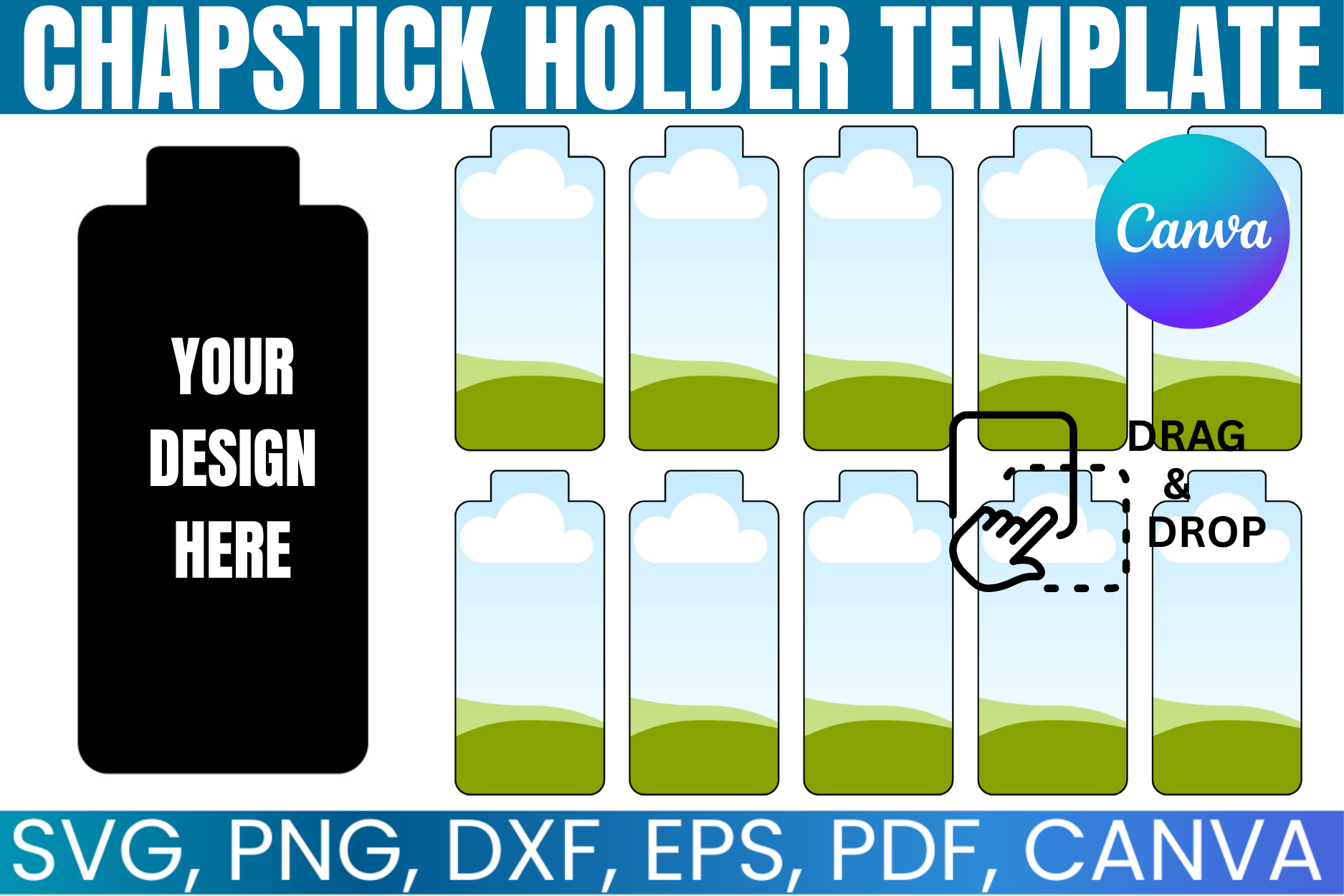 Chapstick Holder Template Svg Graphic by Gfx Shaown · Creative Fabrica