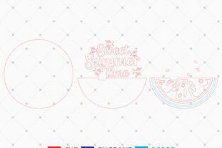 Watermelon Door Hanger SVG · Creative Fabrica