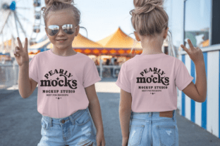 Gildan 18000B Front and Back Kids Mockup Graphic by Pearly Mocks ...
