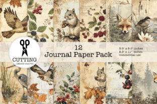 Nature-Inspired Junk Journal Designs Graphic by CUTTING DESIGNCrafts ...