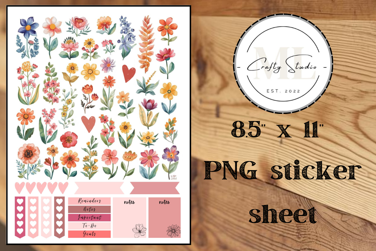 Planner Sticker Sheet Graphic by ML Crafty Studio · Creative Fabrica