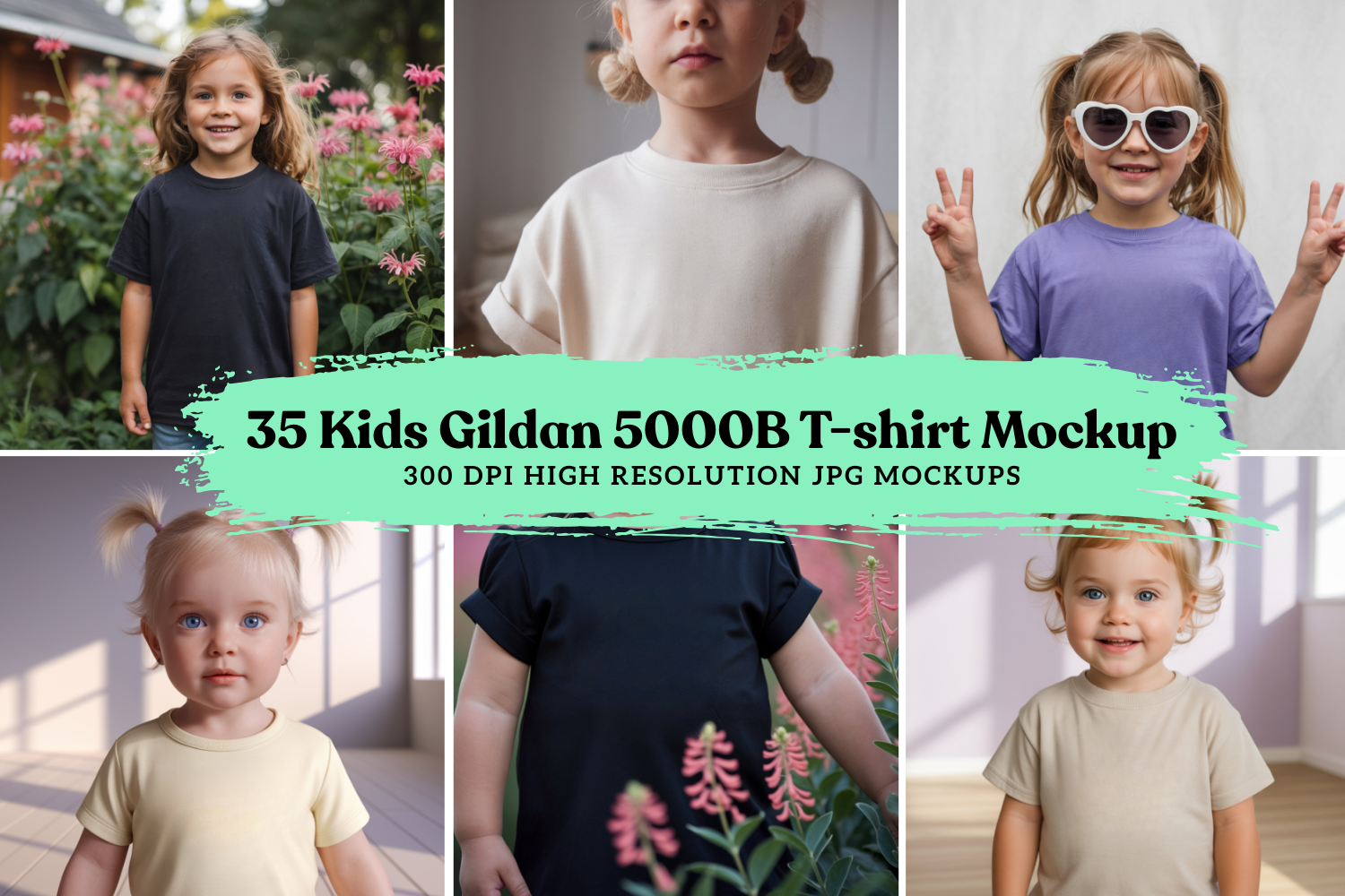 Kids Gildan 5000B T-shirt Mockup Bundle Graphic by Pearly Mocks ...