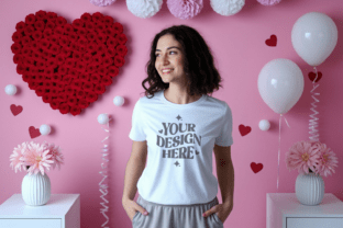 Valentine Bella Canvas 3001T Mockups Graphic by TrendyMocks · Creative ...