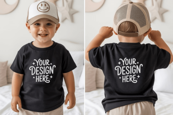 C1717 Orchid Front & Back T-shirt Mockup Graphic by POD Mockup SHop ...