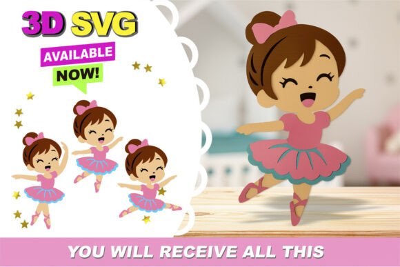 1088 Ballerina Svg Designs & Graphics