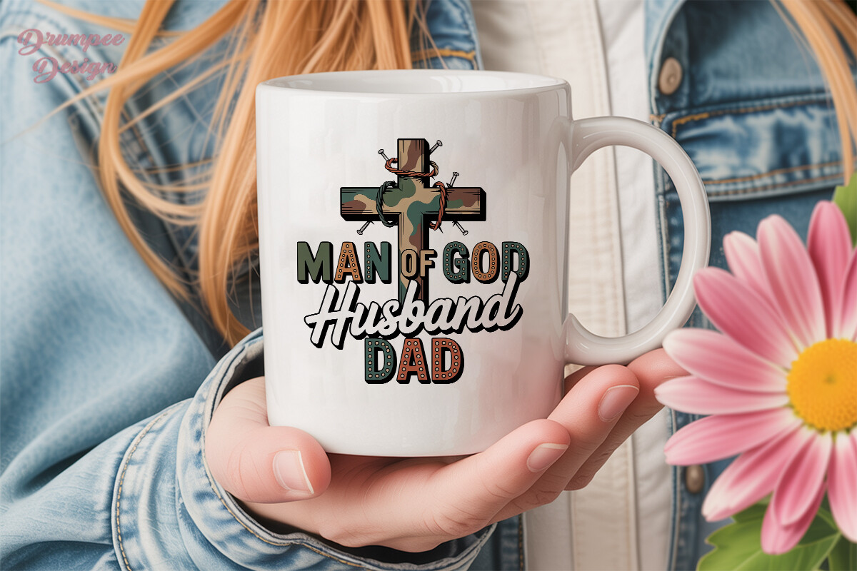 Man of God Husband Dad PNG Clipart Gráfico por Drumpee Design ...