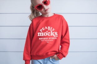 Gildan 18000B Kids Sweatshirt Mockup 18 Graphic by Pearly Mocks ...