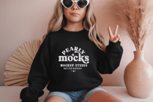 Gildan 18000B Sweatshirt Kids Mockup Graphic by Pearly Mocks · Creative ...