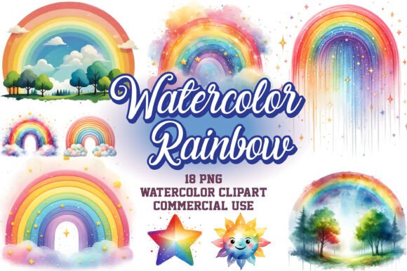 Enchanting Watercolor Ribbon Bow Clipart Graphic by PS Digital Art ...