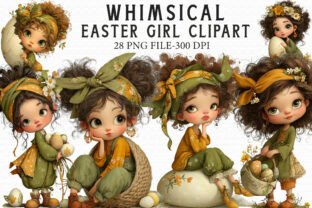 Easter Girl Clipart Graphic by LibbyWishes · Creative Fabrica
