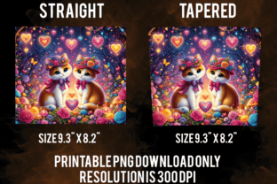 Cat Valentines Day Heart Tumbler Wrap Graphic by Ayla Prints · Creative ...