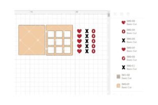 Tic Tac Toe Heart Game Laser Cut File · Creative Fabrica