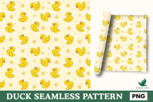 Duck Seamless Pattern - 01 Graphic by Three Dove · Creative Fabrica