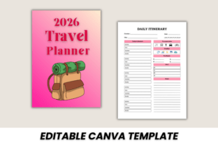 2026 Travel Planner Canva Template Graphic by DIGITAL PRINT BOX ...