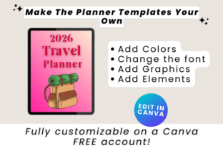 2026 Travel Planner Canva Template Graphic by DIGITAL PRINT BOX ...