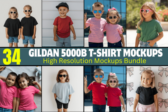 Gildan 5000 Male T-Shirt Mockup Graphic by Mockups Verse Pro · Creative ...