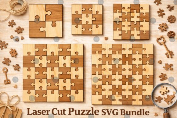 4286 Puzzle Svg Designs & Graphics