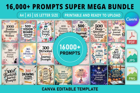 16,000+ Prompts Super Mega Bundle Graphic by Tabiya Studio · Creative ...