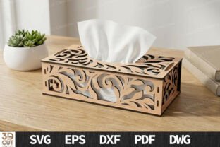 Decorative Wooden Tissue Box SVG Set · Creative Fabrica
