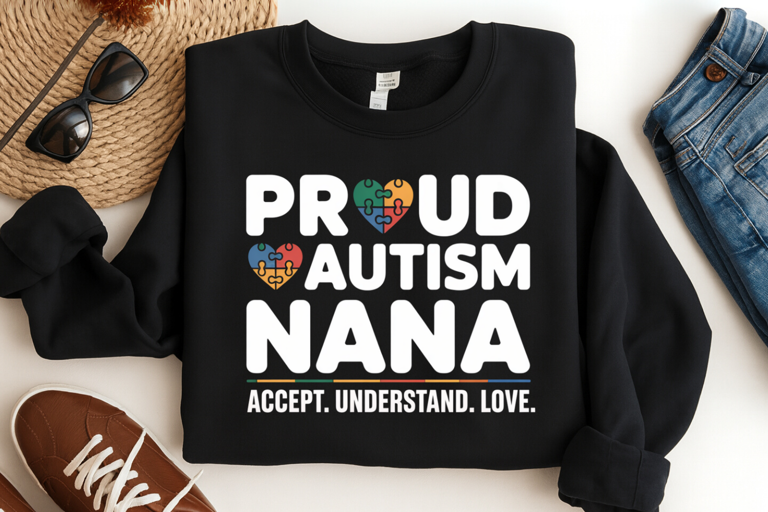 Proud Autism Awareness Nana PNG Graphic by Design Station · Creative ...