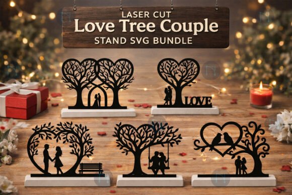 Valentine's Day Laser Cut Files - Creative Fabrica