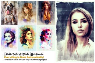 Poster Art Photo Effect Bundle Graphic by mristudio · Creative Fabrica